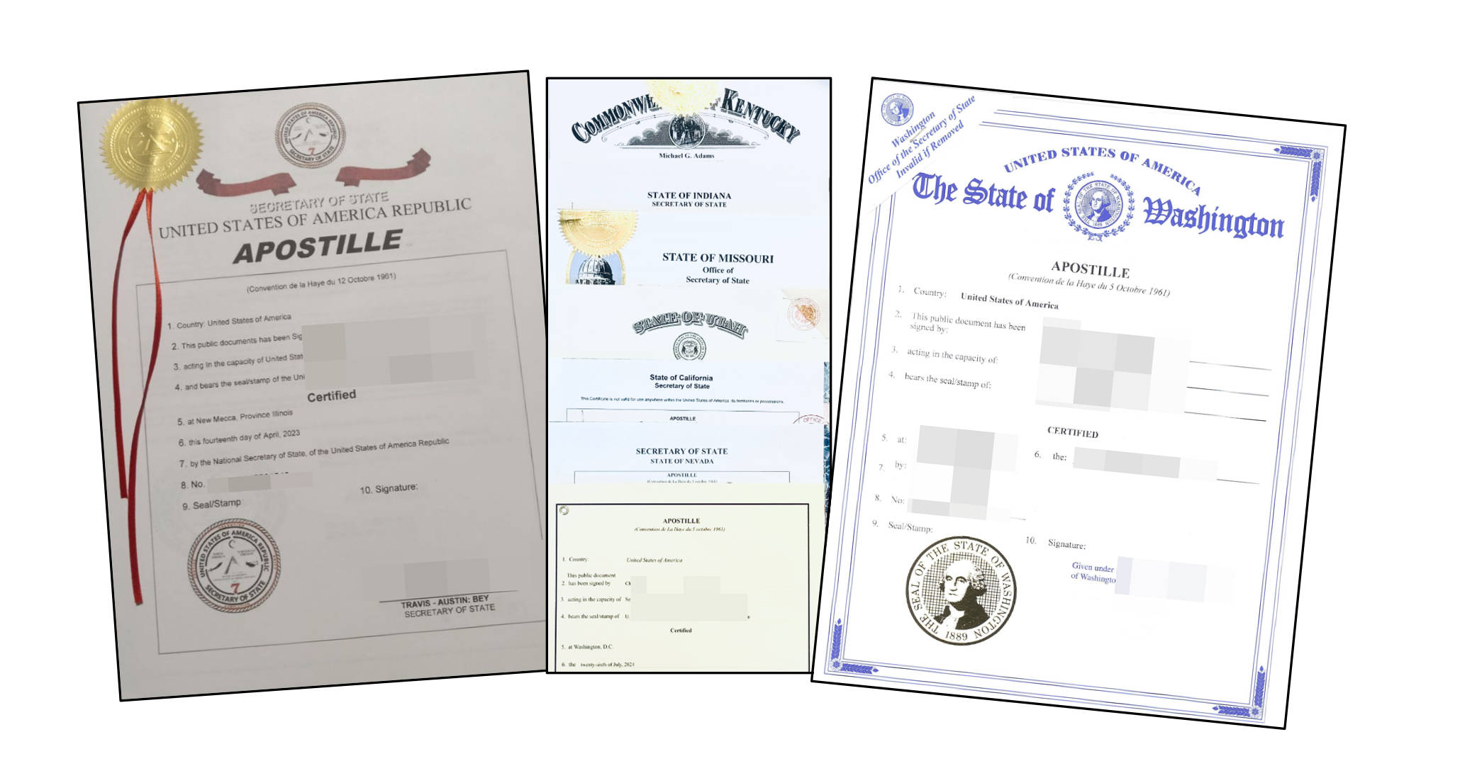 美国目的地管制声明（Destination Control Statement）海牙认证，领事馆认证 - 华盛顿DC公证处