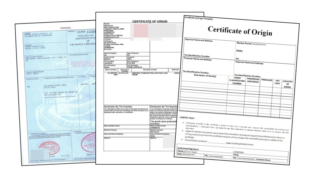 El certificado de origen de Estados Unidos, certificado por la Apostilla de La Haya y la ...