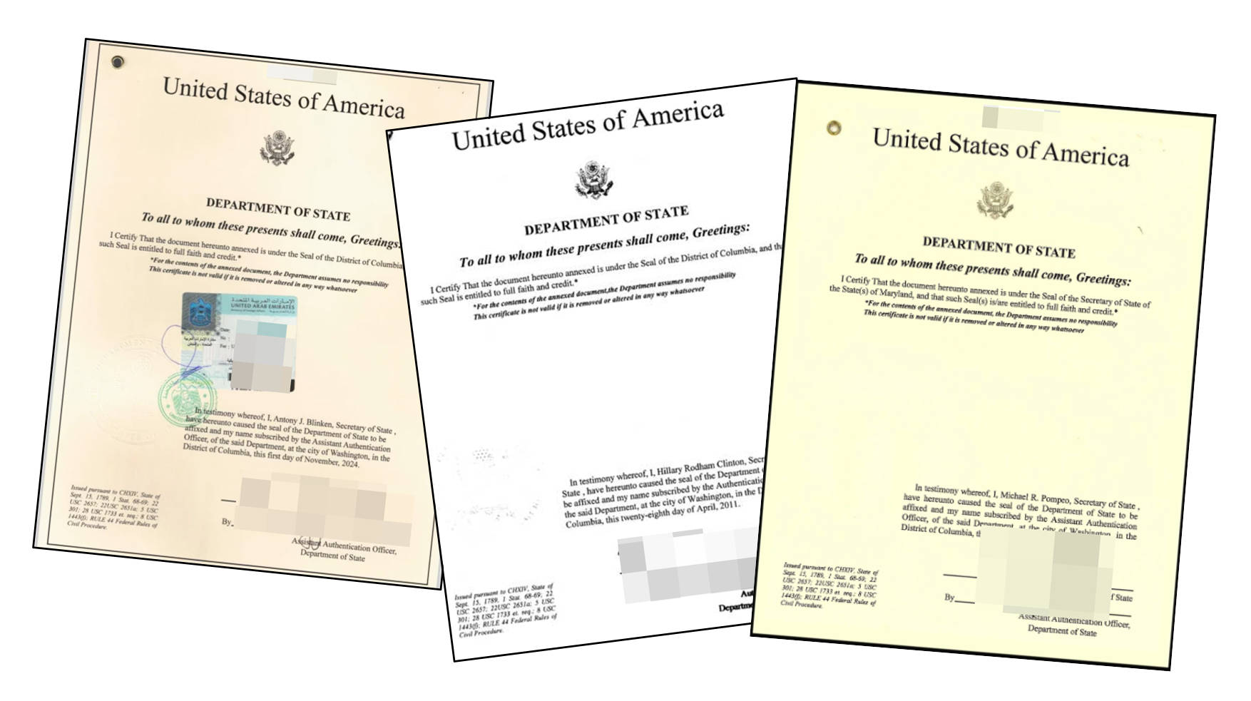 美国危险品证书（Dangerous Goods Certificate）海牙认证，领事馆认证 - 华盛顿DC公证处