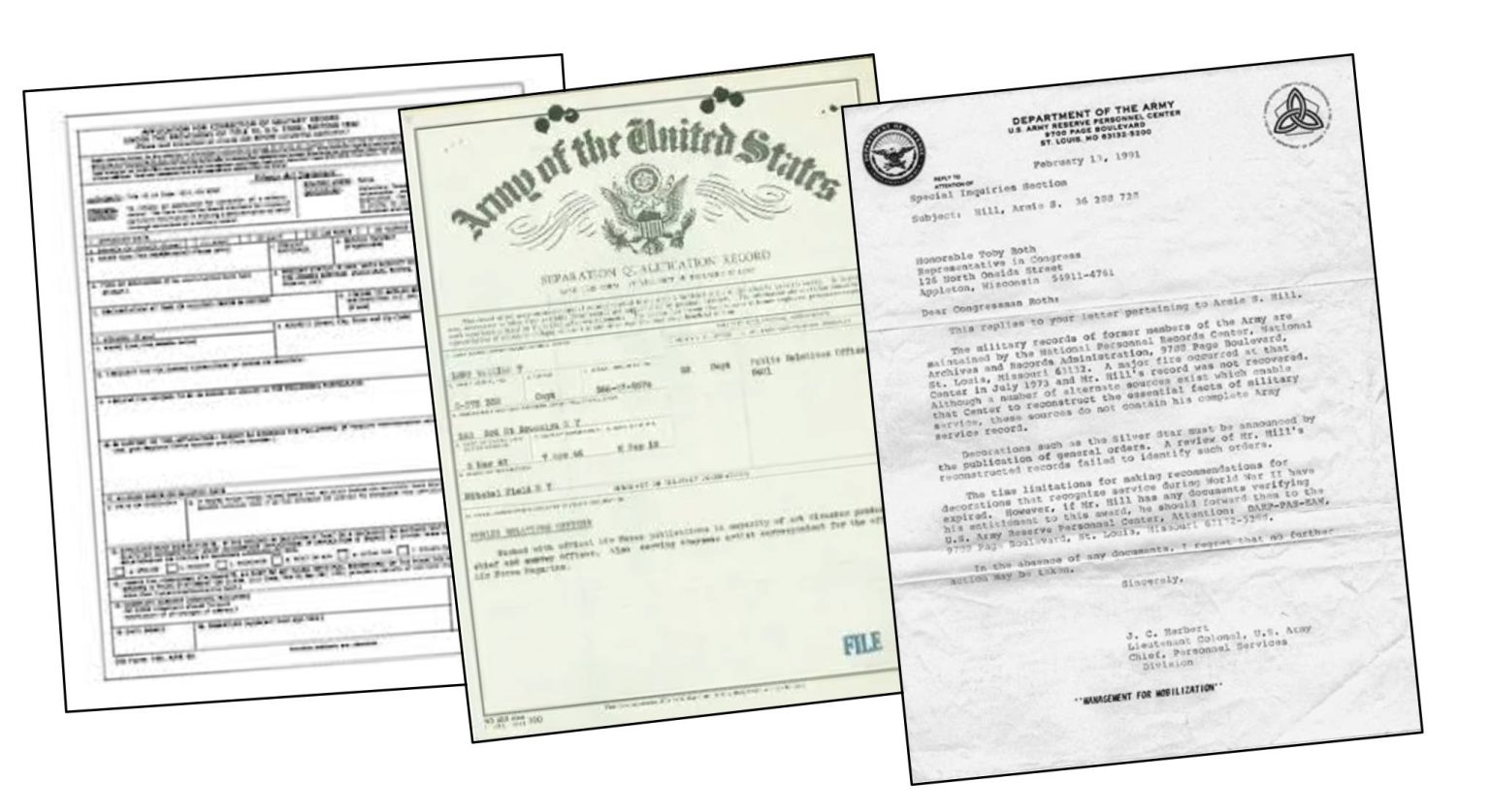 美国兵役记录（Military Service Record）海牙认证，领事馆认证 - 华盛顿DC公证处